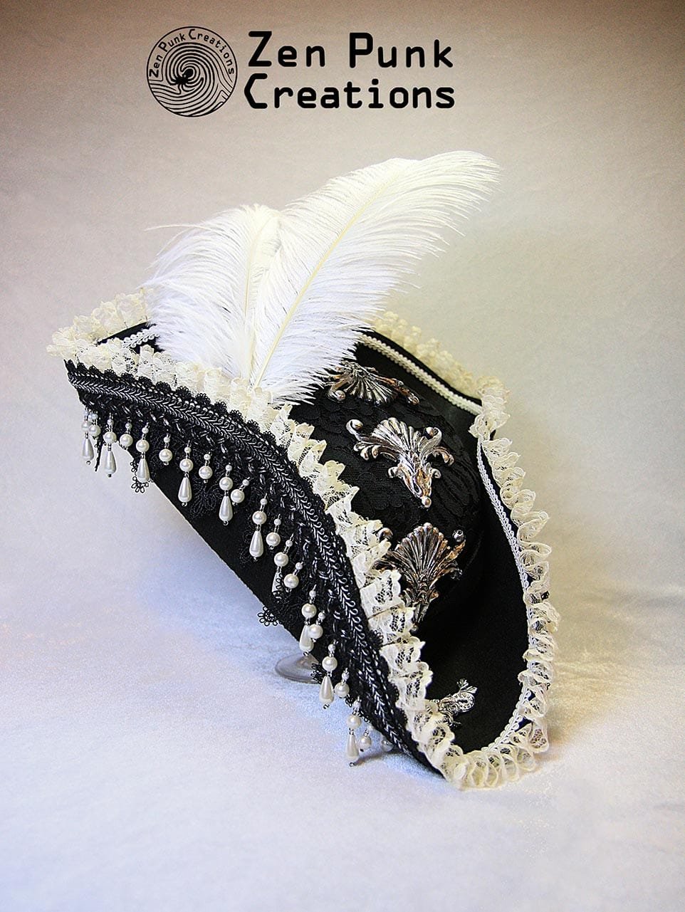 Pirates of the Caribbean Triangle Hat (Countess) - Zen Punk Creations