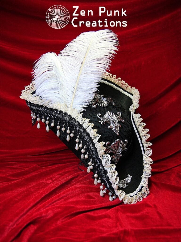 Pirates of the Caribbean Triangle Hat (Countess) - Zen Punk Creations