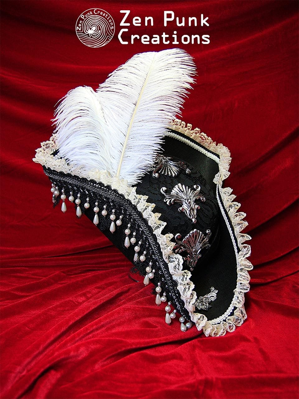 Pirates of the Caribbean Triangle Hat (Countess) - Zen Punk Creations