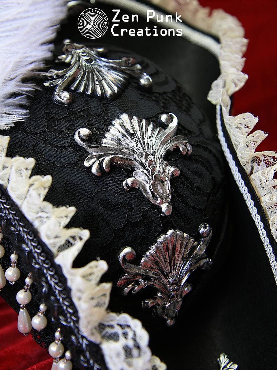 Pirates of the Caribbean Triangle Hat (Countess) - Zen Punk Creations