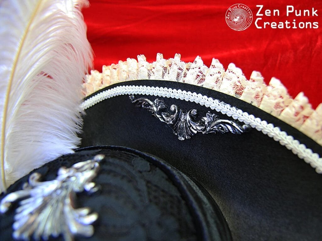 Pirates of the Caribbean Triangle Hat (Countess) - Zen Punk Creations