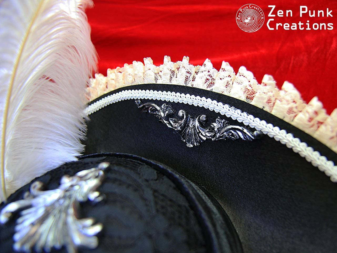 Pirates of the Caribbean Triangle Hat (Countess) - Zen Punk Creations