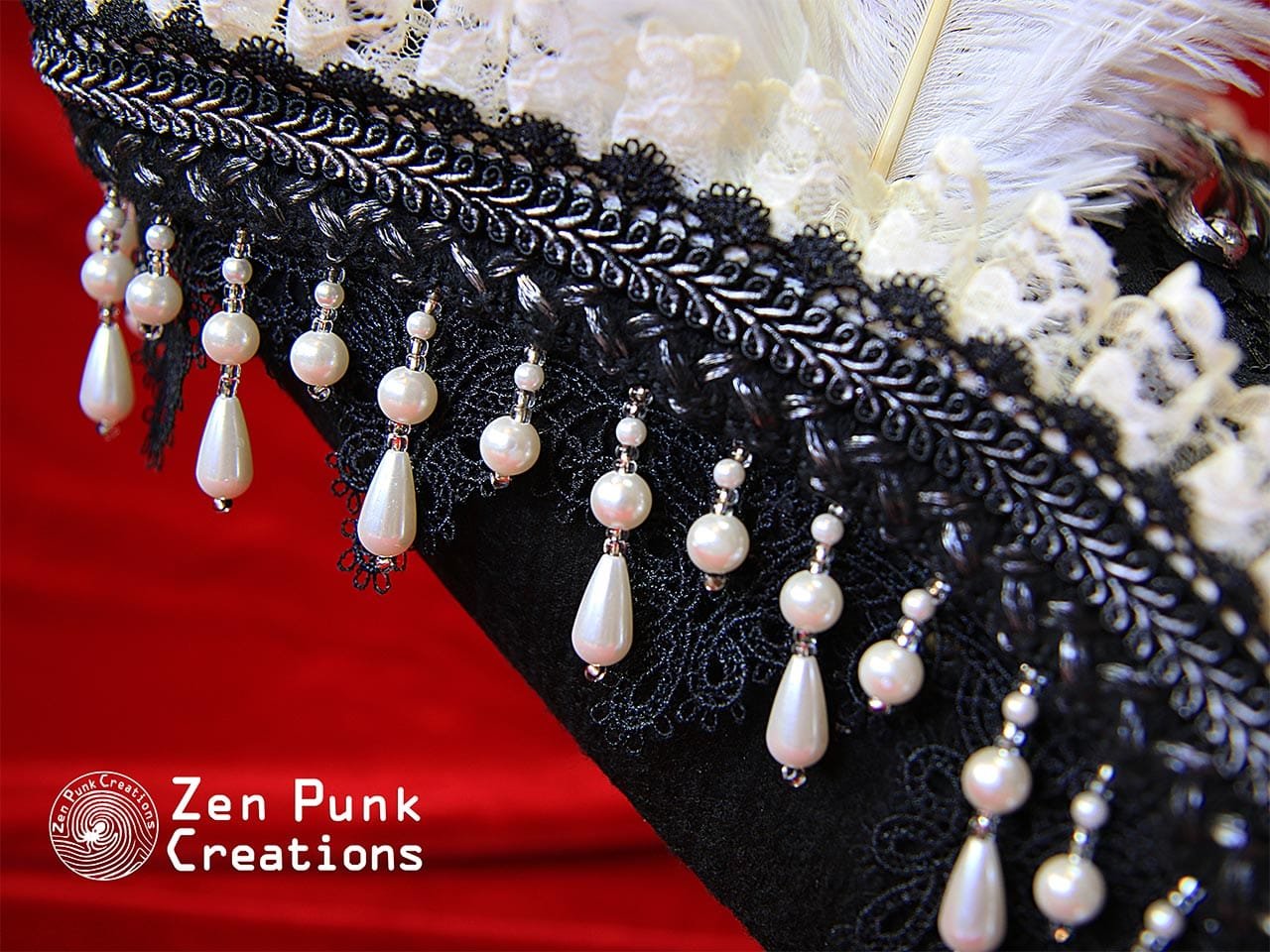 Pirates of the Caribbean Triangle Hat (Countess) - Zen Punk Creations